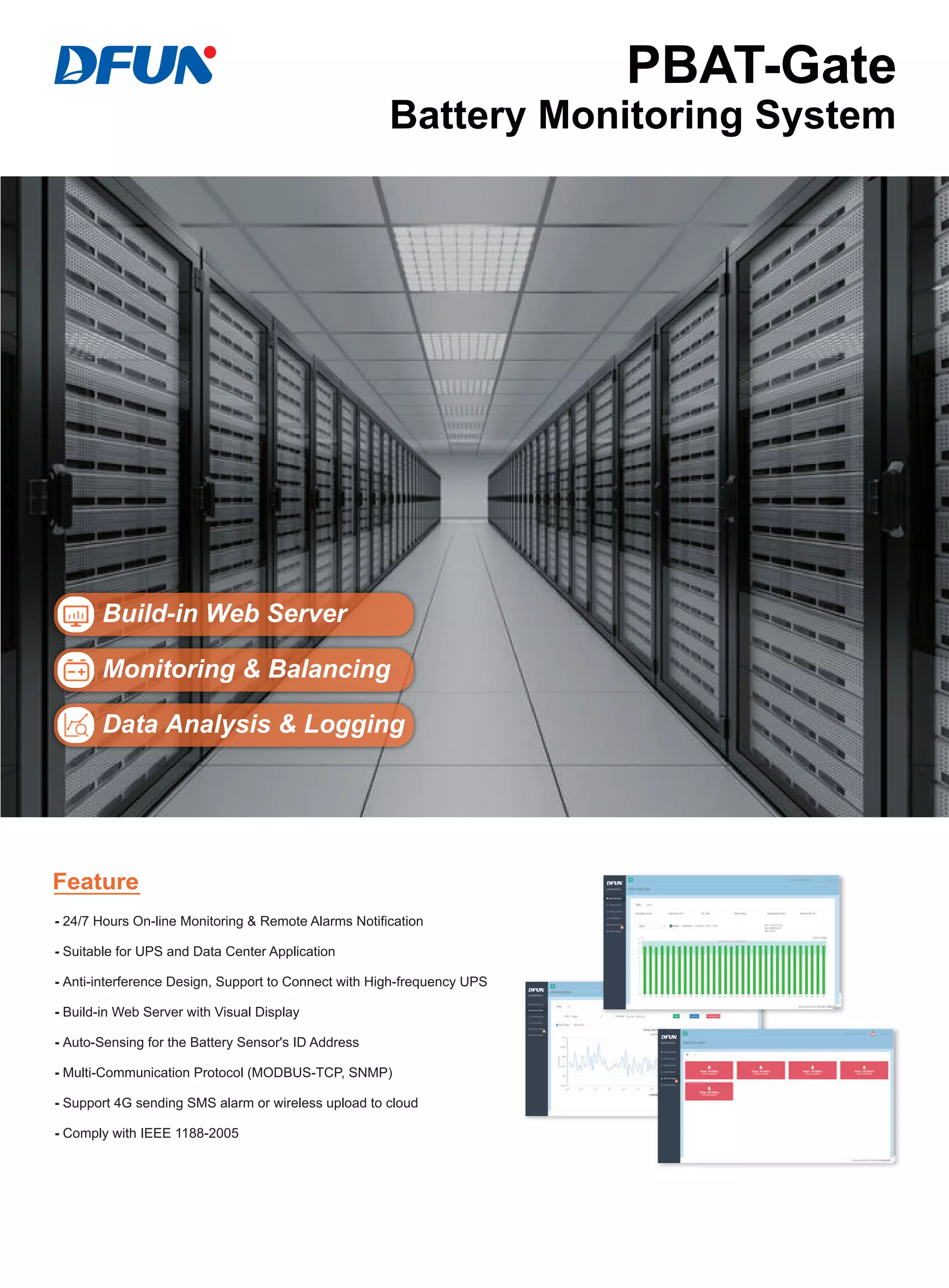 Dfun pbat gate battery monitoring system 2021 v2.1 | PDF