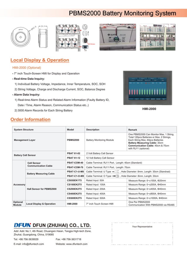 Dfun pbms2000 battery monitoring system 2021 v2.0 | PDF | Consumer ...