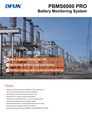 Dfun pbms6000 pro battery monitoring system 2021 v2.0 | PDF