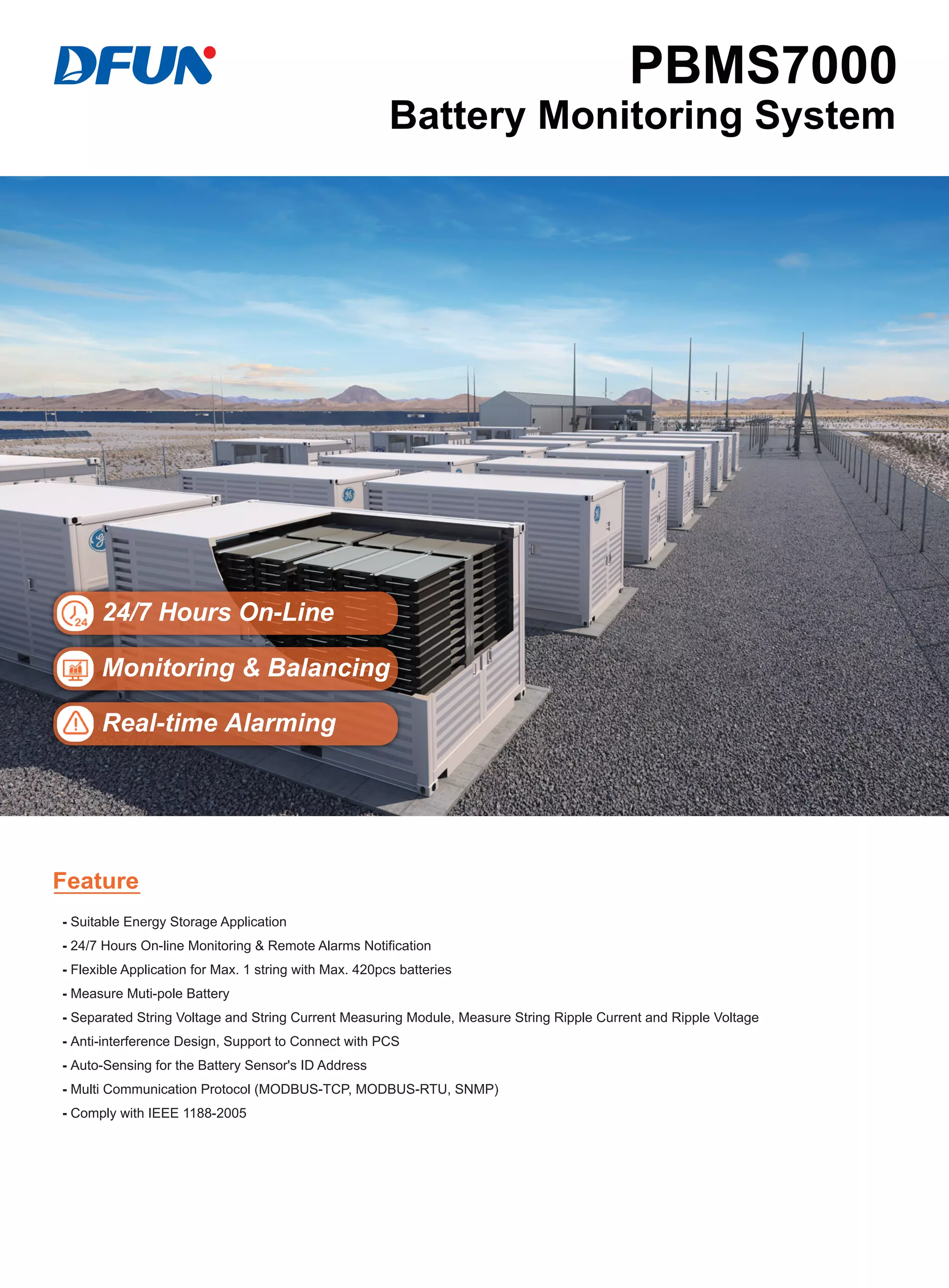 Dfun pbms7000 battery monitoring system 2021 v2.0 | PDF