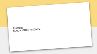 Crypto Arithmetic Problem - Example | PPTX