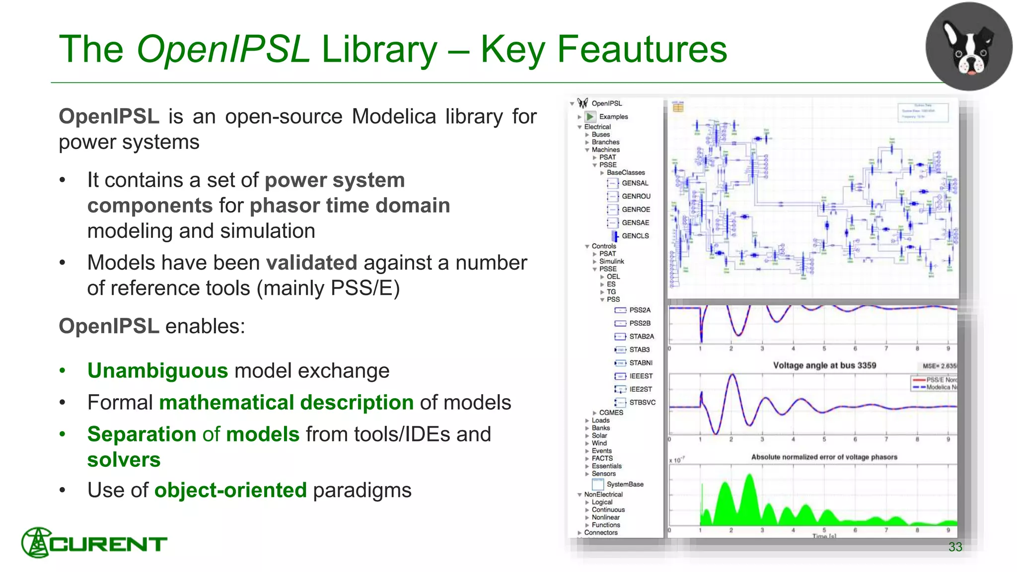 Modeling and Simulation of Electrical Power Systems using OpenIPSL.org and GridDyn | PPTX