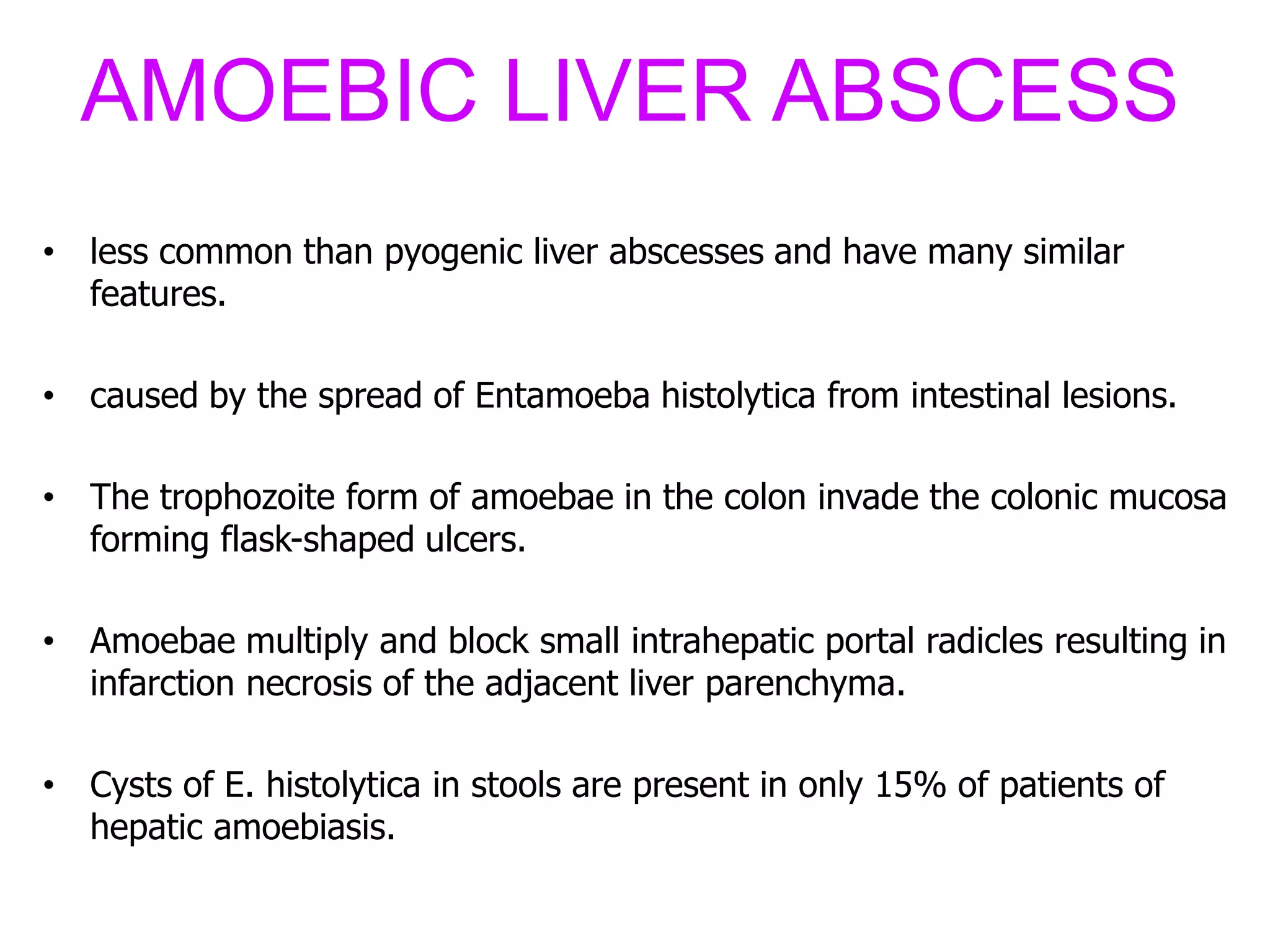 THE LIVER: LIVER ABSCESS | PPTX