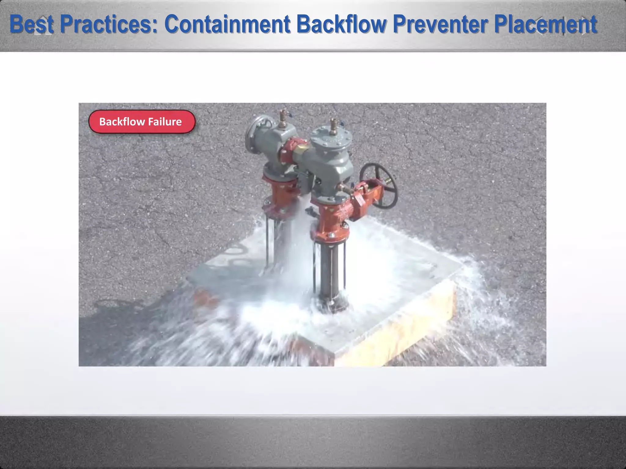 Waterworks Best Practices: Containment Backflow Preventer Design ...