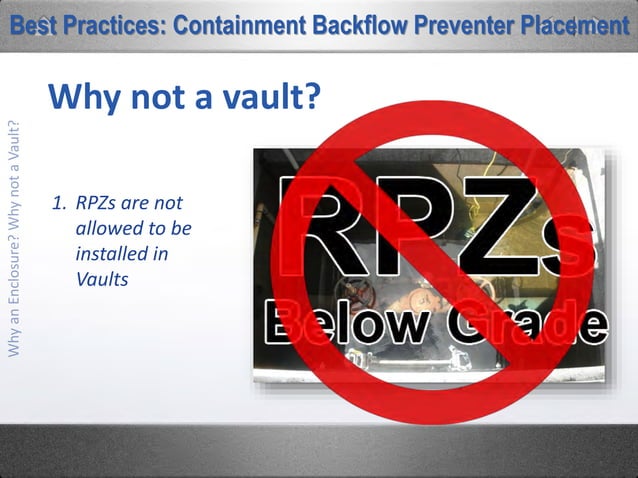 Waterworks Best Practices: Containment Backflow Preventer Design ...