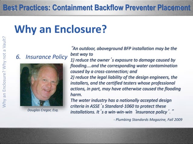 Waterworks Best Practices: Containment Backflow Preventer Design ...