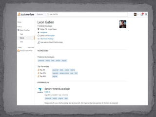 GitHub & Stack Overflow Recruiting | PPTX