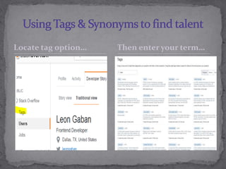 GitHub & Stack Overflow Recruiting | PPTX