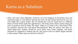 Karna as voice of subaltern | PPTX