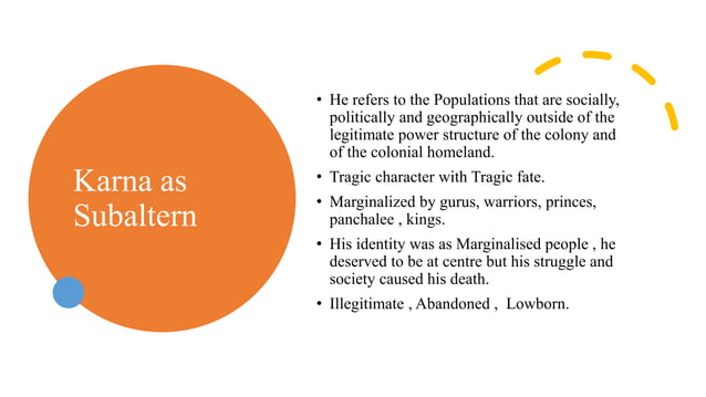 Karna as voice of subaltern | PPTX | Hinduism | Religion & Spirituality