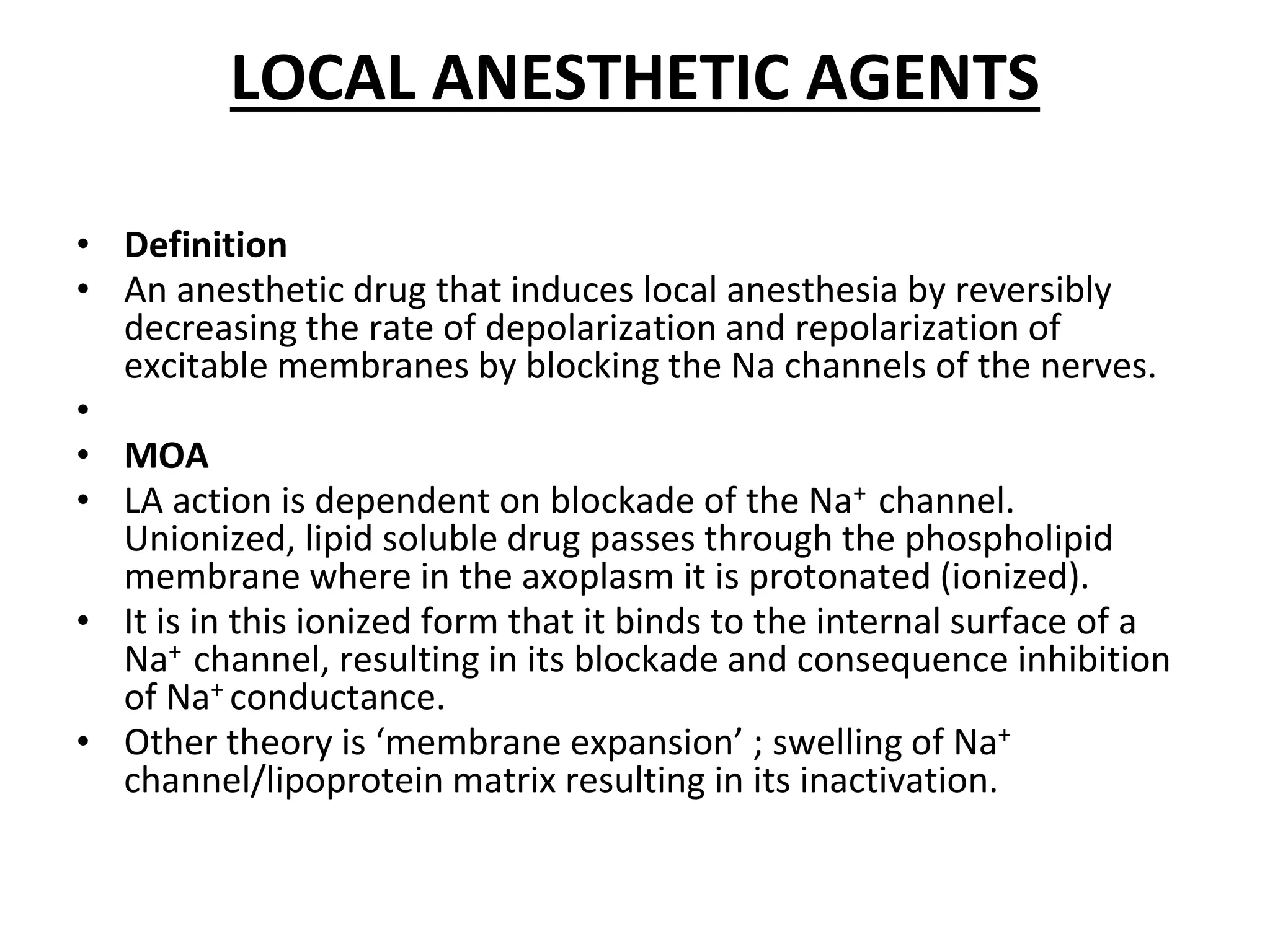 Basic pharmacology of anesthesia drugs | PPTX