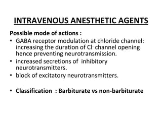 Basic pharmacology of anesthesia drugs | PPTX
