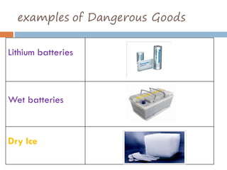 Dangerous Goods Training- awareness | PDF | Logistics and ...