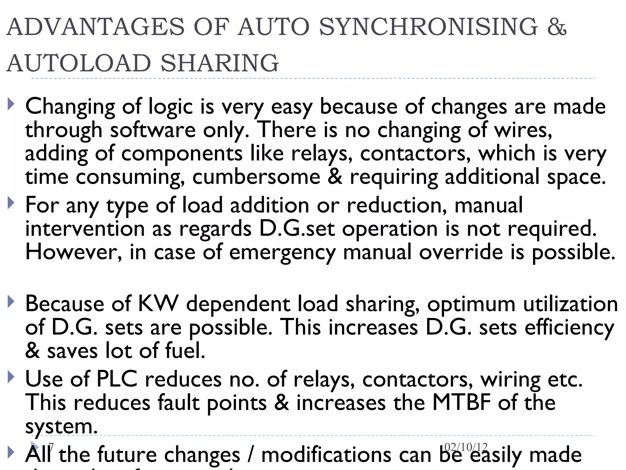 Dg synchronisation process | PPT