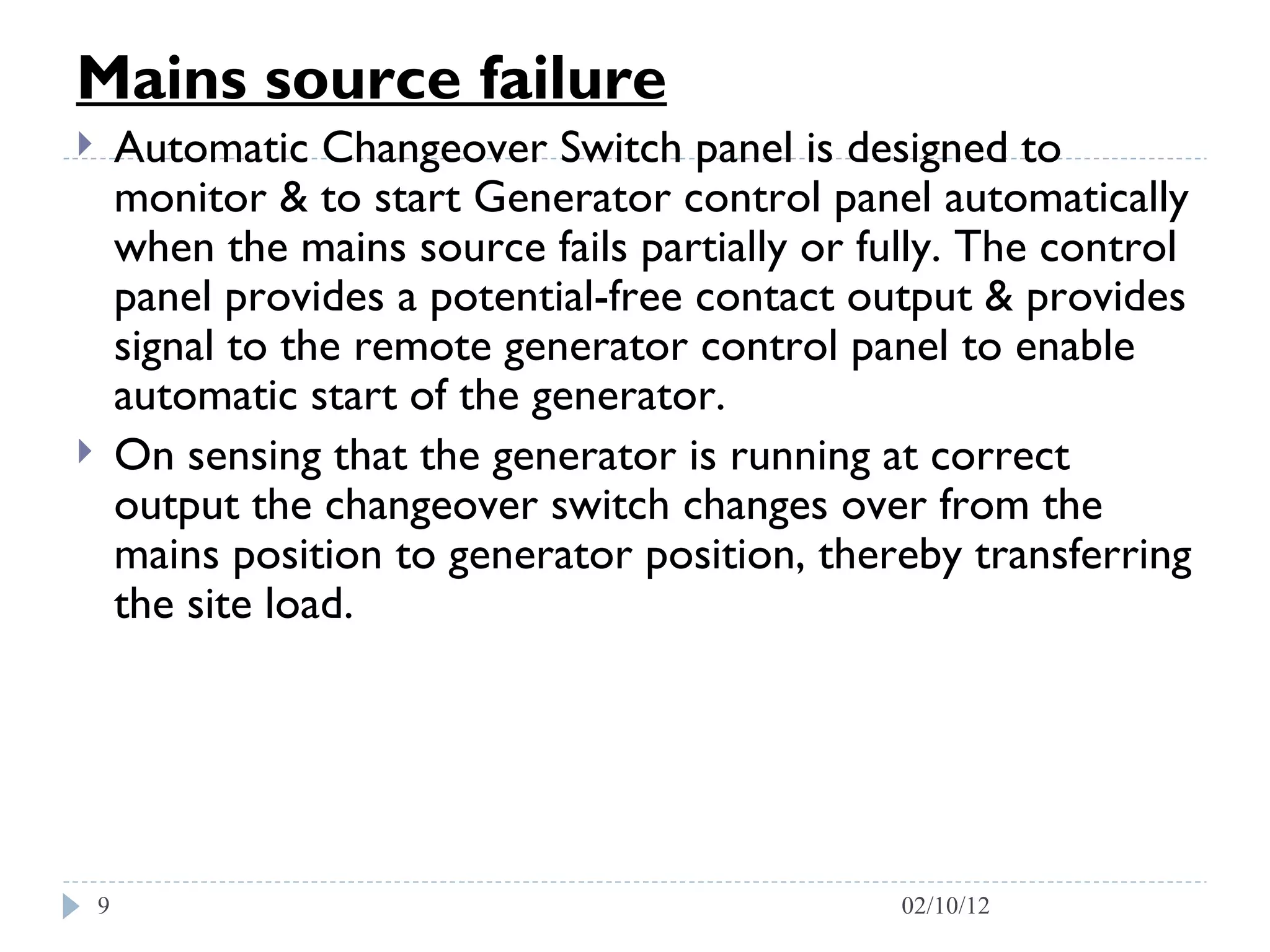 Dg synchronisation process | PPT