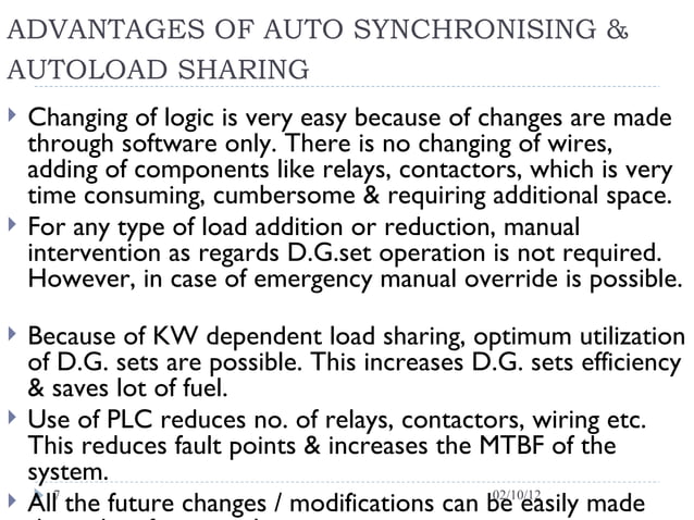 Dg synchronisation process | PPT | Radio Control | Hobbies & Interests