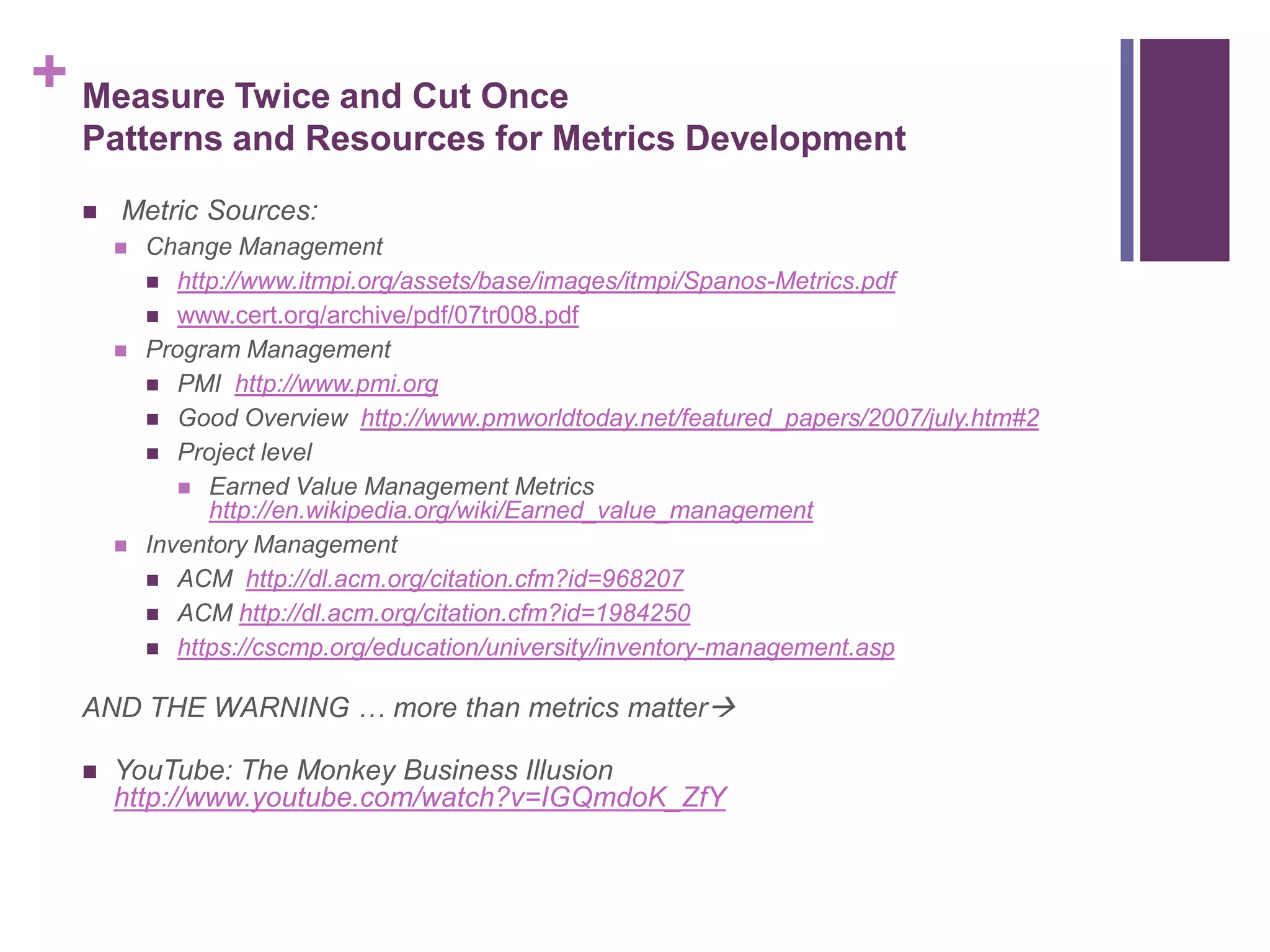 Dg 2011 Measure Resources | PPT