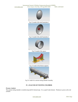 Design and Analysis of Canister Testing Chamber | PDF | Physics | Science