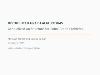 Distributed Graph Algorithms | PPT