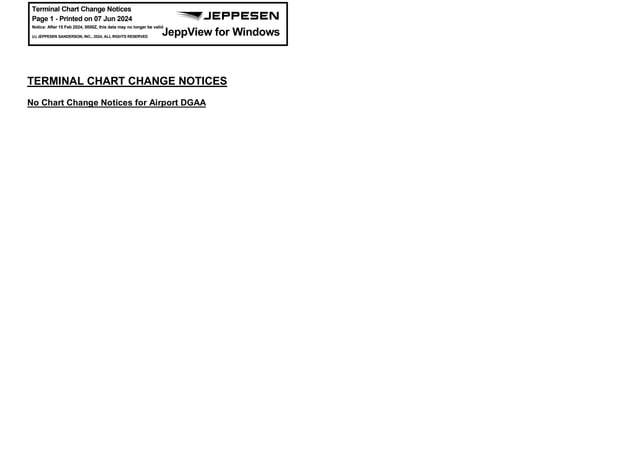 DGAA jepp chart for if flights, refer to latest | PDF