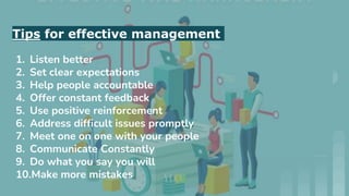 Tips for effective management presentation slides | PPTX