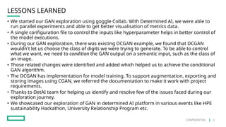 Exploring GAN Architecture using Determined AI | PPT