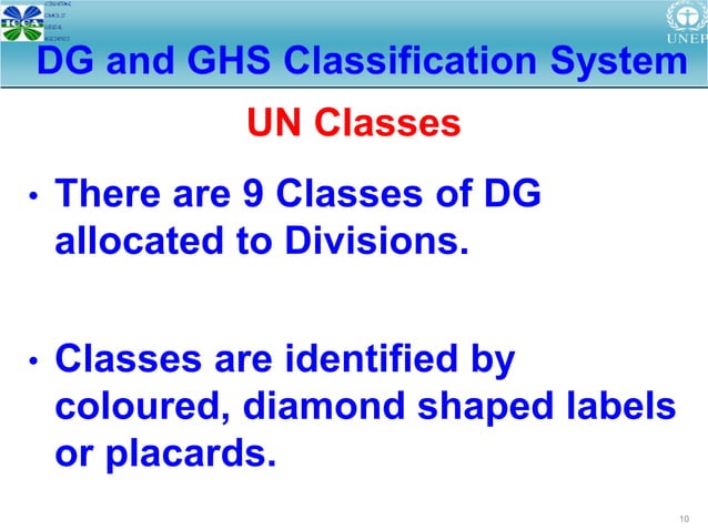 DG and GHS Classification System Part II | PPTX | Chemistry | Science