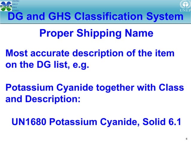 DG and GHS Classification System Part II | PPTX | Chemistry | Science