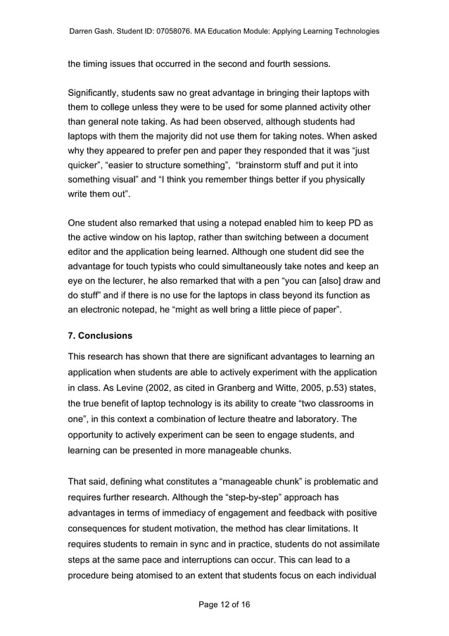 Learning Technology Research Project | PDF | Laptops | Computing