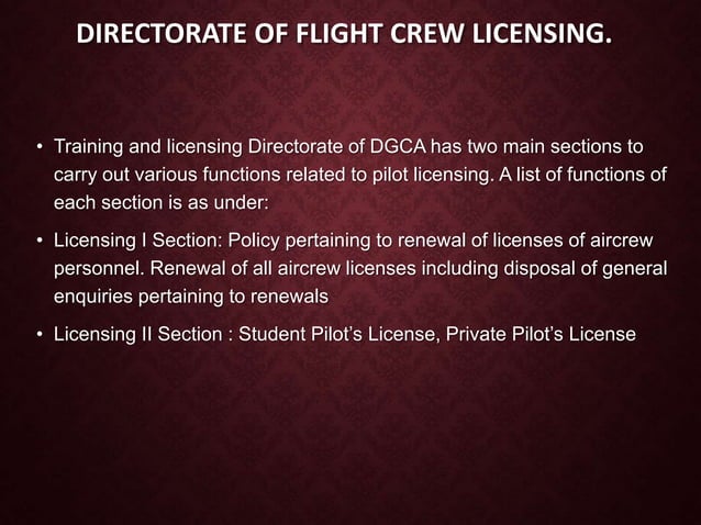 Dgca (Directorate General of civil aviation | PPTX | Air Travel ...