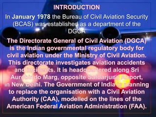 Dgca (Directorate General of civil aviation | PPTX