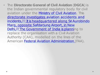 DGCA.pptx | Air Travel | Travel Type