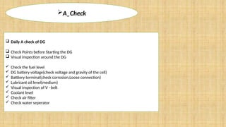 DG Genset processs book sample text for education | PPT