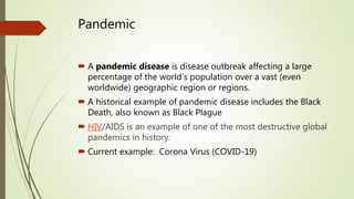 Introduction to epidemiology | PPTX