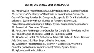 directorate general of drug adminstration.pptx | Pharmaceutical ...