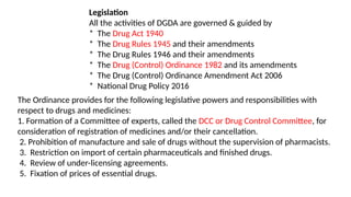 directorate general of drug adminstration.pptx | Pharmaceutical ...