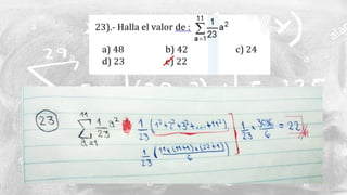 Sumatorias Numéricas - RM | PDF