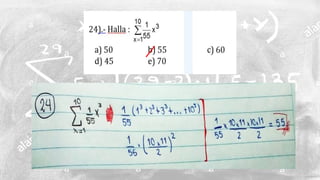 Sumatorias Numéricas - RM | PDF