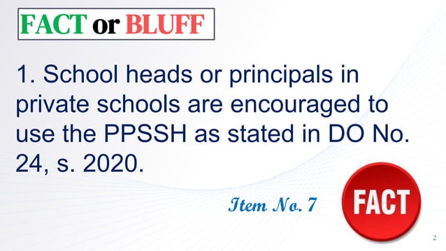 DepED Issuances on PPSSH | PPTX