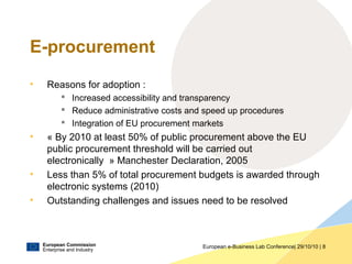 European perspective on e-Invoicing and e-Procurement | PPT