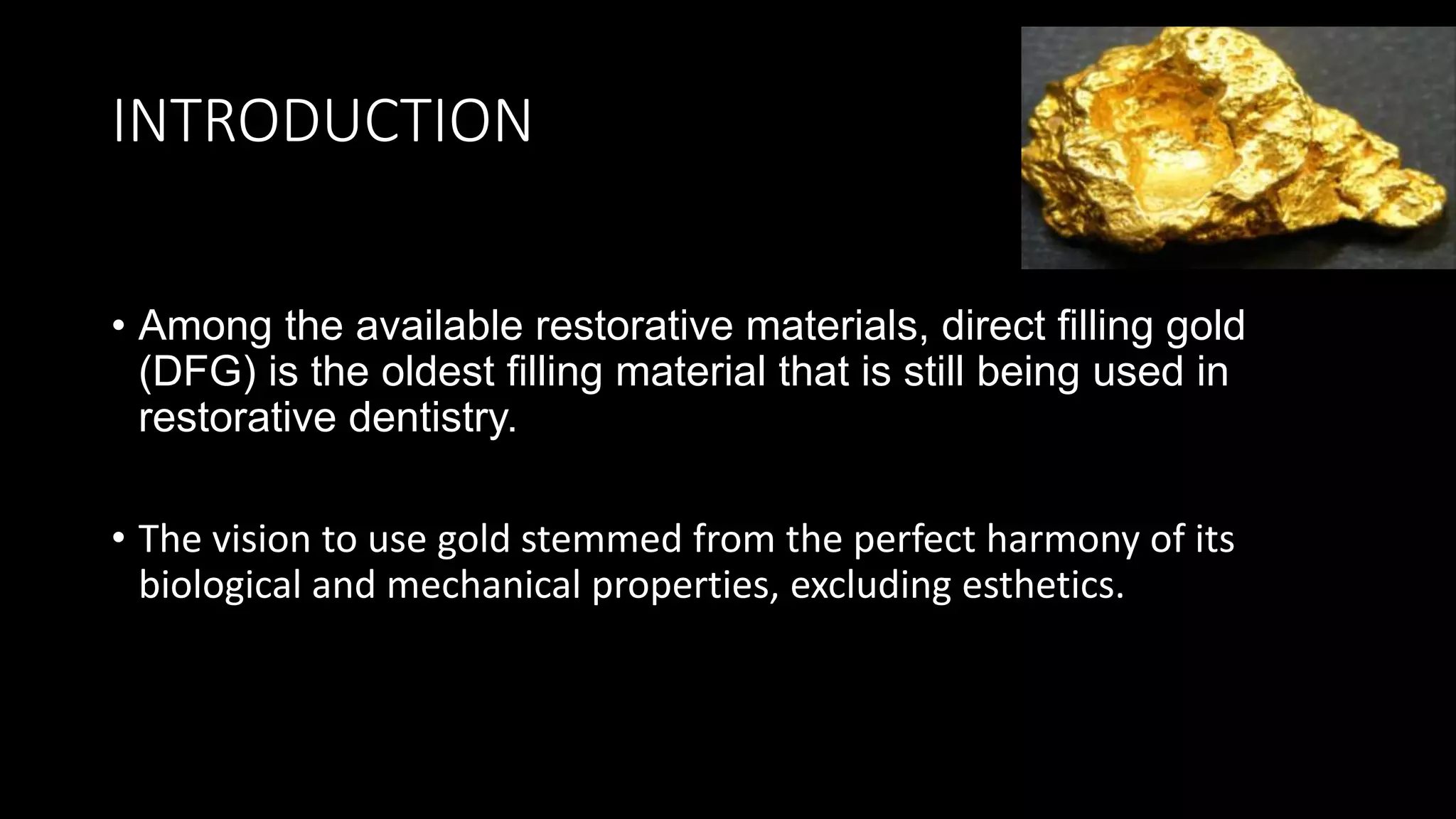 Direct Filling Gold | PPTX