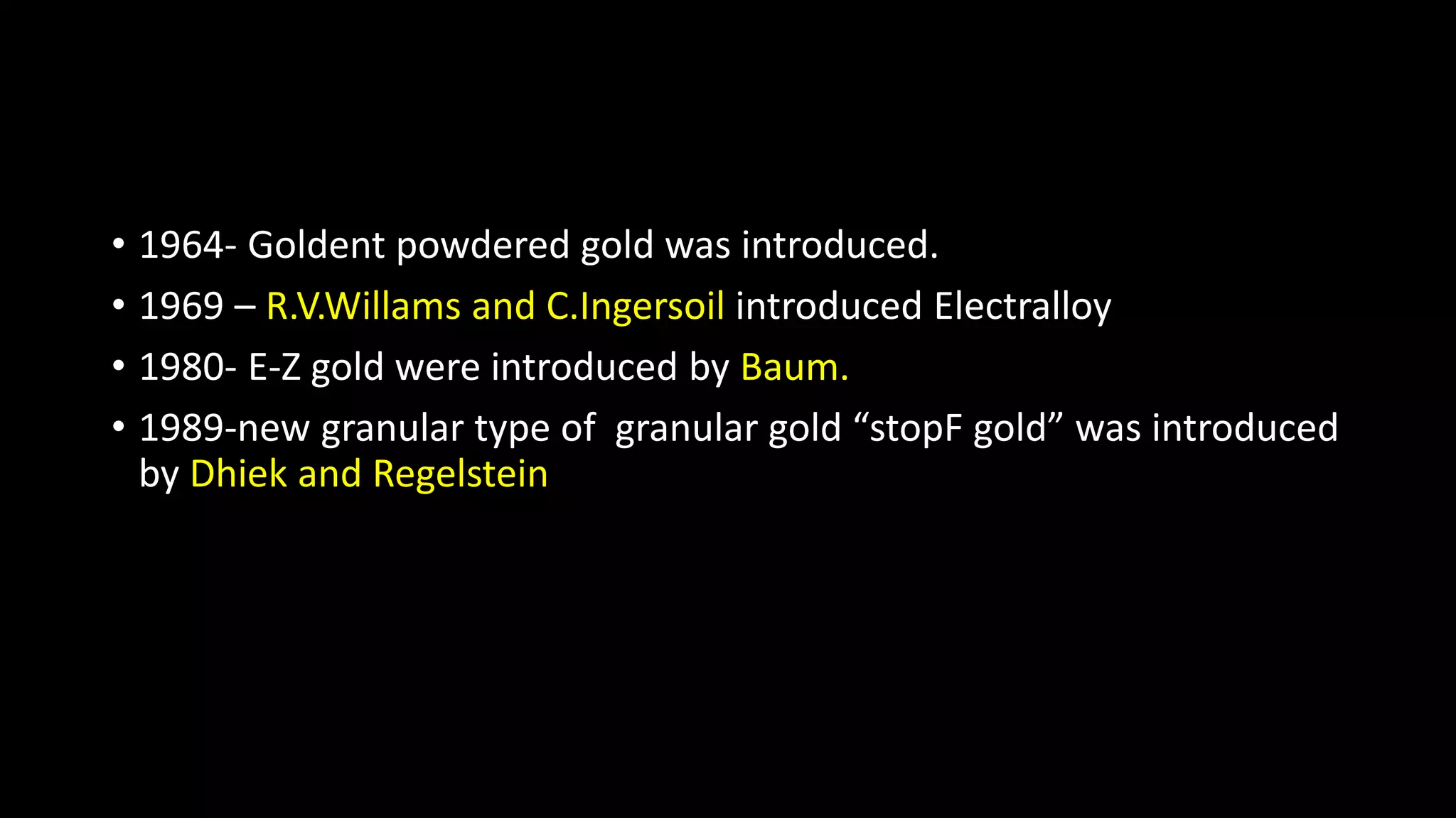 Direct Filling Gold | PPTX