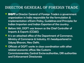 Dgft | PPT