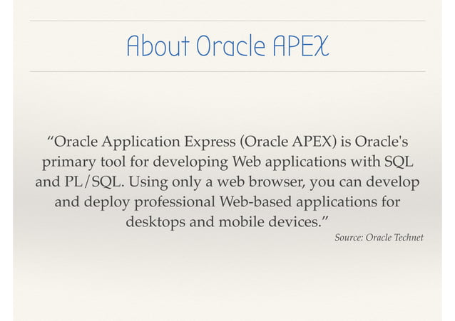 Oracle Application Express (APEX) and Microsoft Sharepoint integration