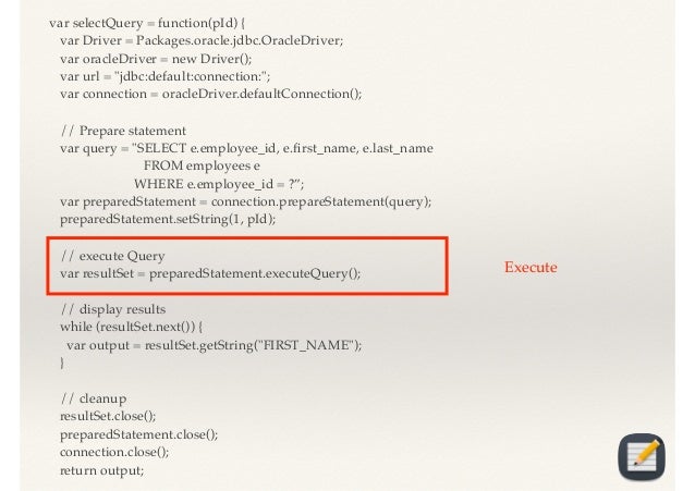 JavaScript straight from the Oracle Database