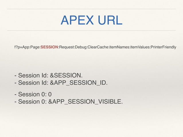Oracle APEX Cheat Sheet | PDF