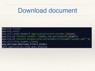 Oracle APEX Cheat Sheet | PPT