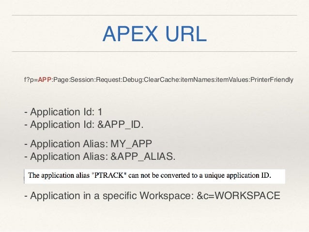 Oracle APEX Cheat Sheet