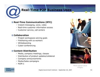 P2P - Real Time Communications in the Enterprise | PDF