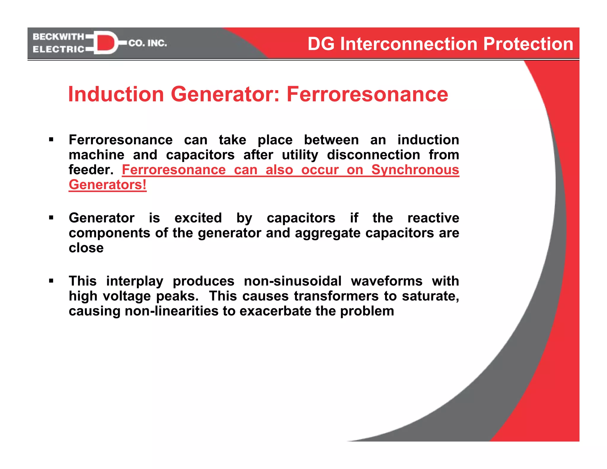 DG interconnection protection ieee 1547 | PDF